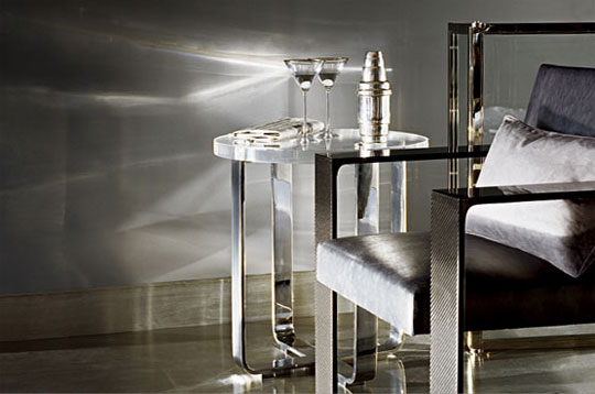 Smart-silver-metallic-wall-living-room - apartment therapy