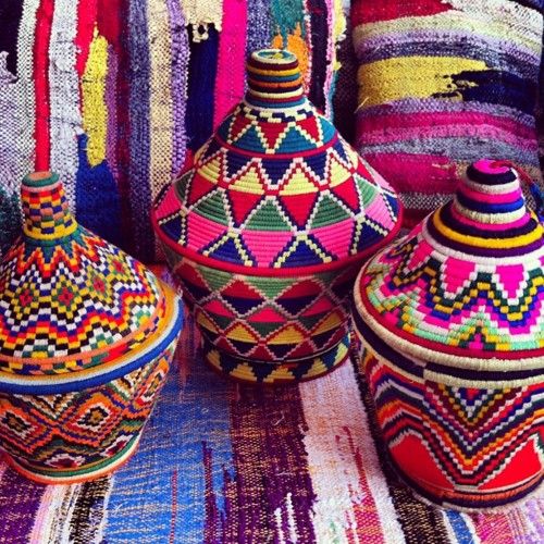 decorate with baskets
