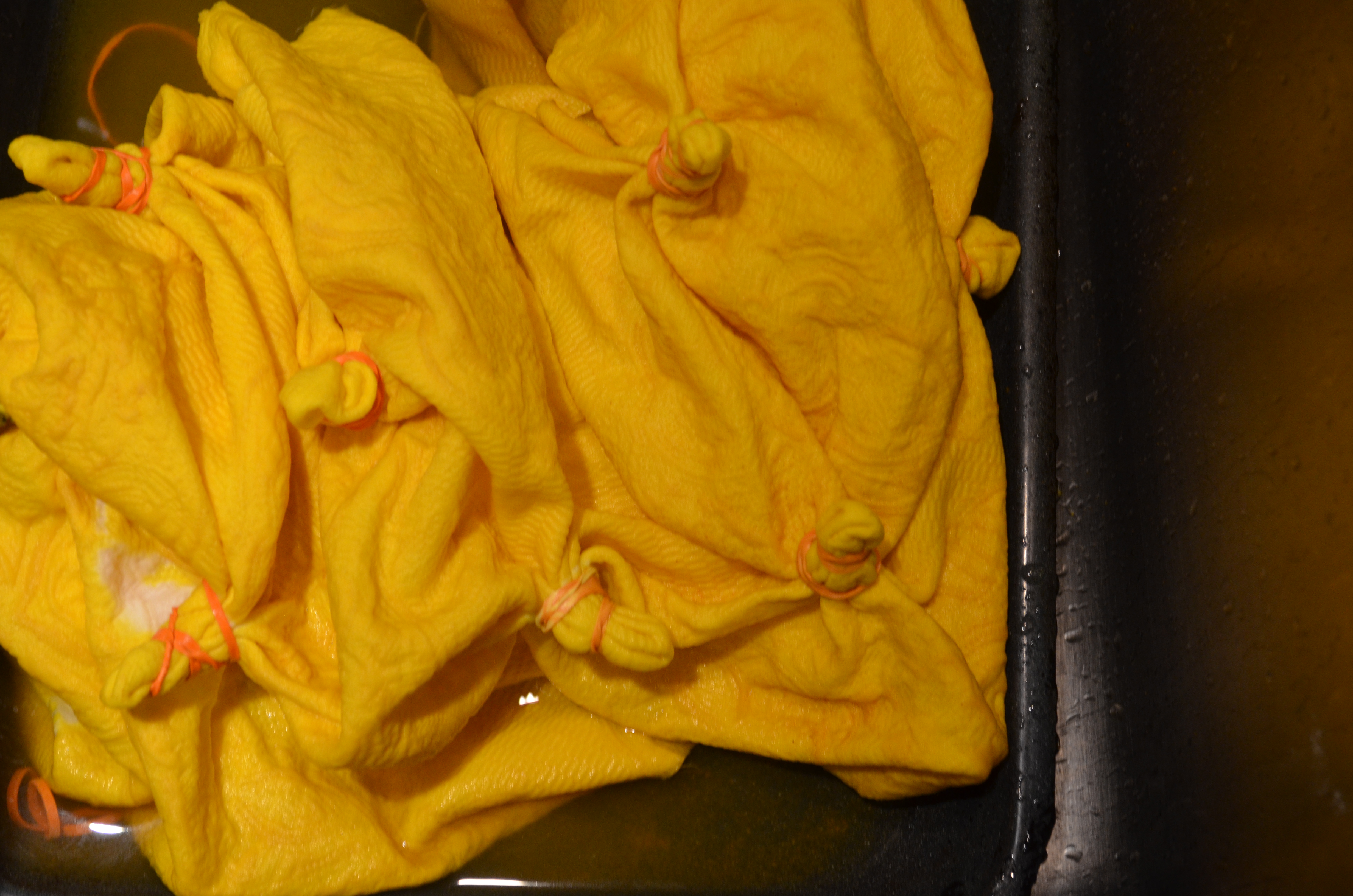 Natural turmeric tie dye