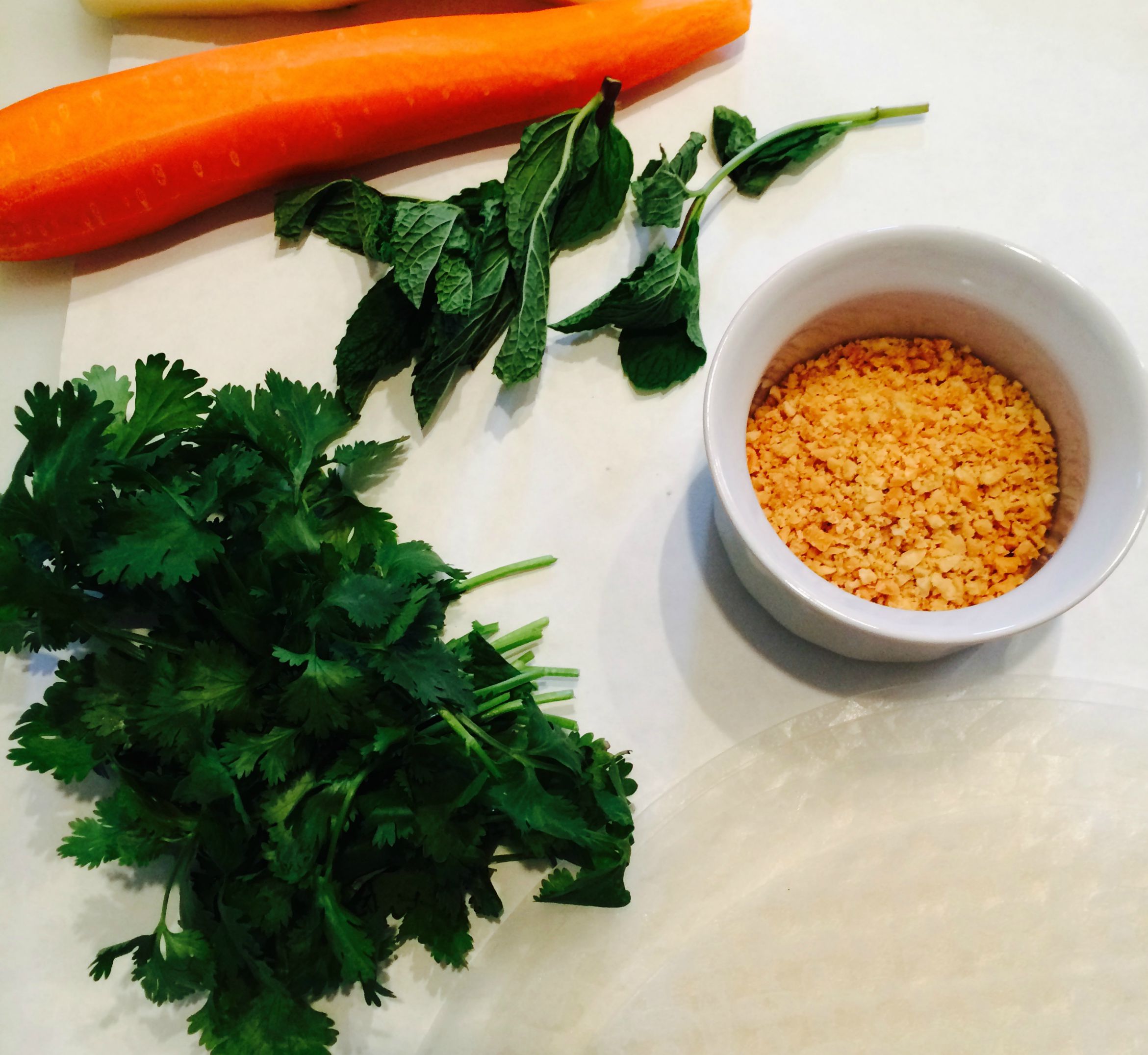 Spring rolls - ingredients